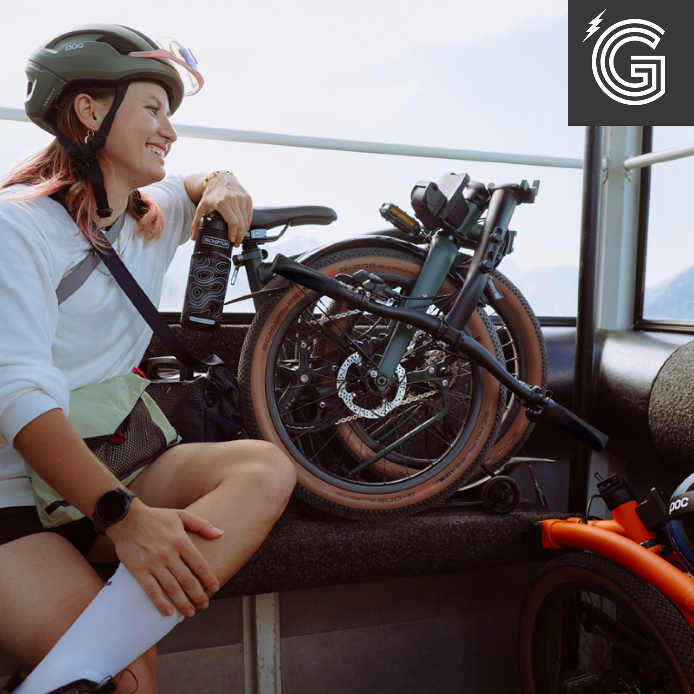 Brompton gebraucht G Line Electric Forest Green – Small