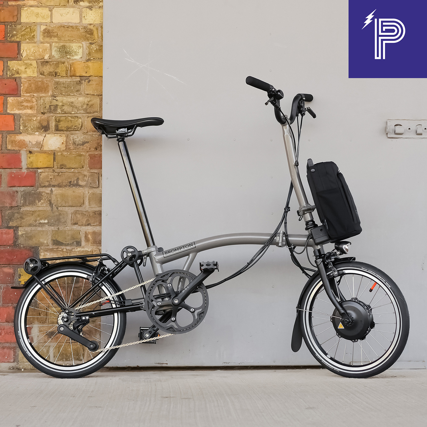 Brompton Electric P Line Storm Grey Metallic - High